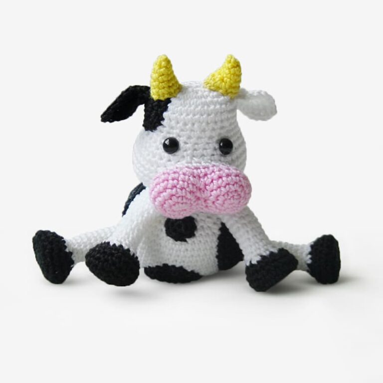 Crochet Cow Pattern - Amigurumi Happy Cow - Pepika Crochet Patterns