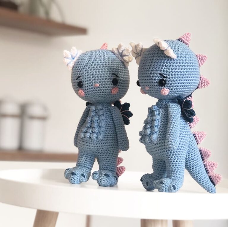 Dragon Crochet Pattern - Leda the Dragon - Pepika Crochet Patterns