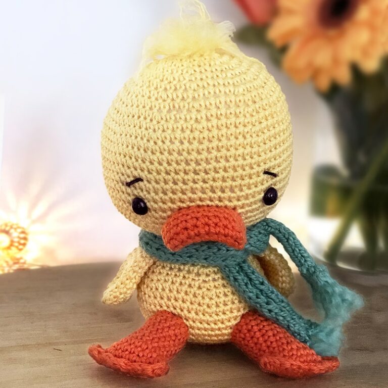Crochet Duck Pattern - Chico the Duck - Pepika Crochet Patterns